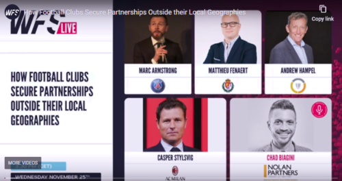 Day 3 of WFS Live: How football clubs secure partnerships outside their local geographies ...